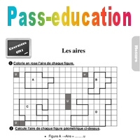 L'aire au Cm1 - Exercices, révisions - Cycle 3 - PDF à imprimer