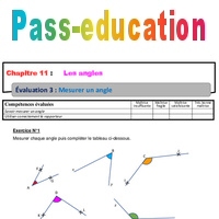 Mesurer un angle - 6ème - Révisions - Evaluation avec correction ...