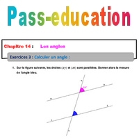 Calculer un angle – 5ème – Exercices avec les corrections - Cycle 4 - PDF à imprimer