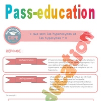 Que sont les hyperonymes et les hyponymes ? - CRPE 2026 - Cycle 3 - PDF ...