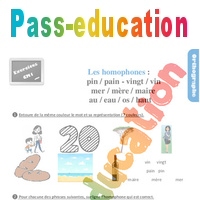 Les homophones lexicaux: pin / pain - vingt / vin mer / mère / maire au ...