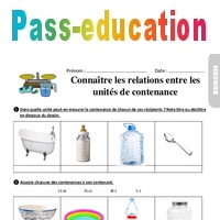 Connaître les relations entre les unités de contenance - Ce2 ...
