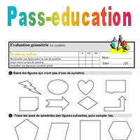 La symétrie – Ce2 – Evaluation avec la correction - Cycle 2 - PDF à ...