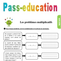 Les problèmes multiplicatifs au Ce1 - Exercices, révisions - Cycle 2 ...