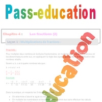 Multiplications de fractions - 4ème - Séquence complète - Cycle 4 - PDF ...