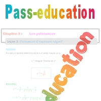 Puissances d’exposant négatif - 4ème - Cours - Cycle 4 - PDF à imprimer