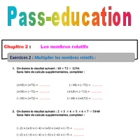 Multiplier les nombres relatifs - 4ème - Révisions - Exercices avec correction - PDF à imprimer