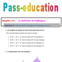 Prouver qu’un triangle est rectangle ou non - 4ème - Révisions - Exercices avec correction sur ...