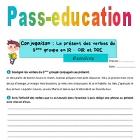 Le présent des verbes du 3ème groupe en -ir -oir et -dre – Exercices de ...