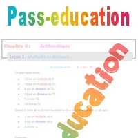 Multiples et diviseurs - 5ème - Cours - Arithmétique - Cycle 4 - PDF à ...
