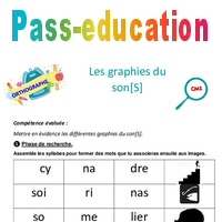 Les graphies du son [S] - Cm1 - Séance découverte à manipuler - Cycle 3 ...