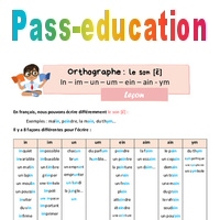Le son [ɛ̃] : In – im – un – um – ein – ain - ym - Leçon d'orthographe ...