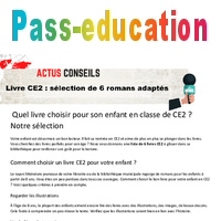 Livre CE2 : sélection de 6 romans adaptés
