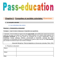 Conquêtes et sociétés coloniales - 4ème – Exercices avec les corrigés ...