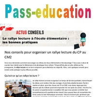 Le rallye lecture à l'école élémentaire : les bonnes pratiques