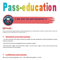 Que sont les semi-consonnes ? - CRPE 2026 - Cycle 3 - PDF à imprimer
