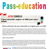 3 jeux éducatifs anglais en CM2 pour votre enfant