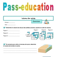 Volume d'un solide – Exercices de géométrie pour la 6ème - Cycle 3 ...