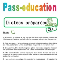 Dictée préparées / réfléchies (n°3) - Niveau CE2 - Cycle 2 - PDF à imprimer