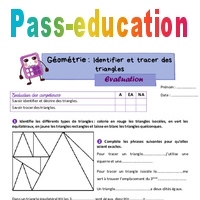 Identifier et décrire des triangles – Évaluation de géométrie pour le ...