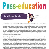 La visite de l'atelier – Ce2 – Récit – Lecture - Cycle 2 - PDF à imprimer