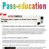 5 étapes pour copier un texte sans erreur en CE2