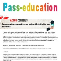 Comment reconnaître un adjectif épithète ou attribut