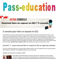 Comment faire un exposé en CE2 ? 5 conseils