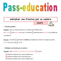 Multiplier une fraction par un nombre - Cours pour la 6ème - Cycle 3 ...