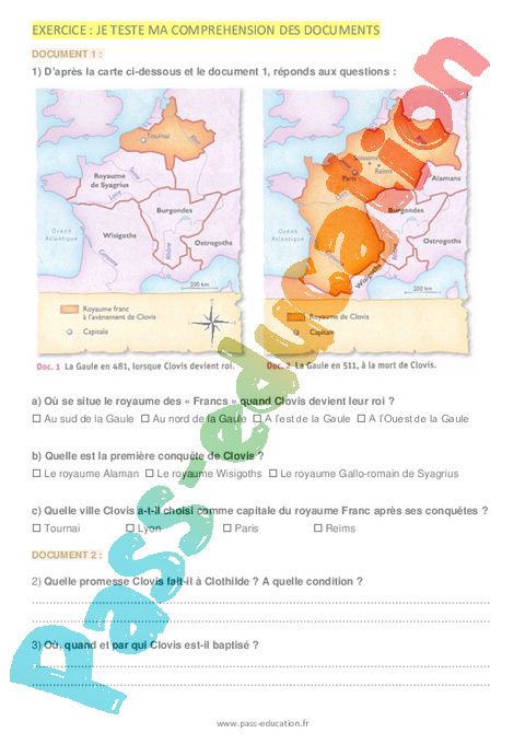 De Clovis à Charlemagne : Les grands mouvements de population et les ...