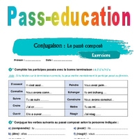 Le passé composé – 5ème – Exercices avec les corrigés - Cycle 4 - PDF à ...