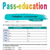 Le plus-que-parfait – 5ème – Exercices avec les corrigés - Cycle 4 ...