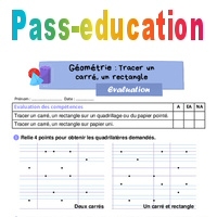Tracer un carré, un rectangle – Évaluation sur les quadrilatères au ce1 ...
