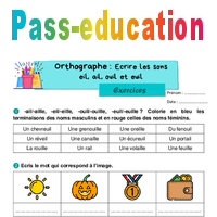 Ecrire les sons eil, ail, ouil et euil – Exercices de phonologie pour ...