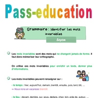 Identifier les mots invariables – Leçon pour le ce1 - Cycle 2 - PDF à ...