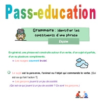 Identifier les constituants d’une phrase - Leçon de grammaire pour le ...