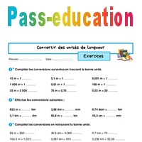 Convertir des unités de longueur – 5ème – Exercices avec les corrigés ...