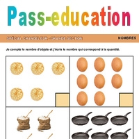 Compte le nombre d’objets et écris le nombre qui correspond à la ...