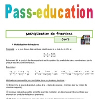Multiplication de fractions – 4ème – Séquence complète - Cycle 4 - PDF ...