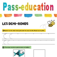 Les demi-ronds - Fichier graphisme - Maternelle - Cycle 1 - PDF à imprimer