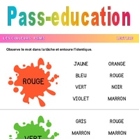 Les couleurs - Lecture - PS - MS - Maternelle - Cycle 1 - PDF à imprimer