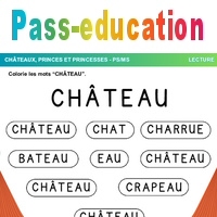 Château - Lecture - PS - MS - Maternelle - Cycle 1 - PDF à imprimer