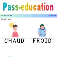 Température - Météo - Ecriture - PS - MS - Maternelle - Cycle 1 - PDF à ...