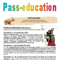 Louis XVI, un roi face à la révolution (1789-1799) CM1 - Exercices - Cycle 3 - PDF à imprimer