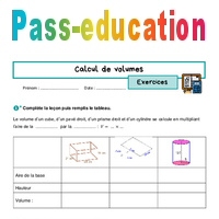Calcul de volumes – 3ème – Exercices avec les corrigés - Cycle 4 - PDF ...