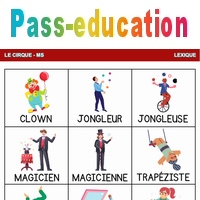 Univers du cirque – Lexique - MS - GS – Maternelle - Cycle 1 - PDF à ...