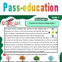 Pourquoi les saisons changent-elles ? - Ce1 - Ce2 - Curieux de tout ...