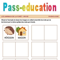 Syllabes & Animaux de la forêt – Phonologie - MS - GS - Grande section ...