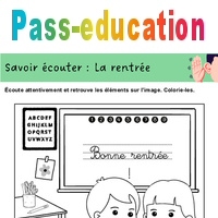 La rentrée - Découvrir l'écrit - GS - Maternelle - Cycle 1 - PDF à imprimer