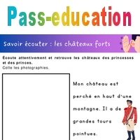 Les châteaux forts - Découvrir l'écrit - GS - Maternelle - Cycle 1 ...